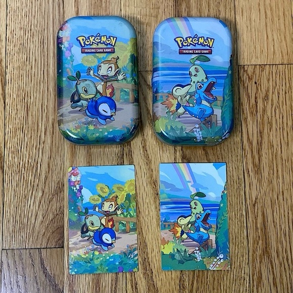 Toys | Two Pokmon Card Tins Only Two Collectible Cards | Poshmark